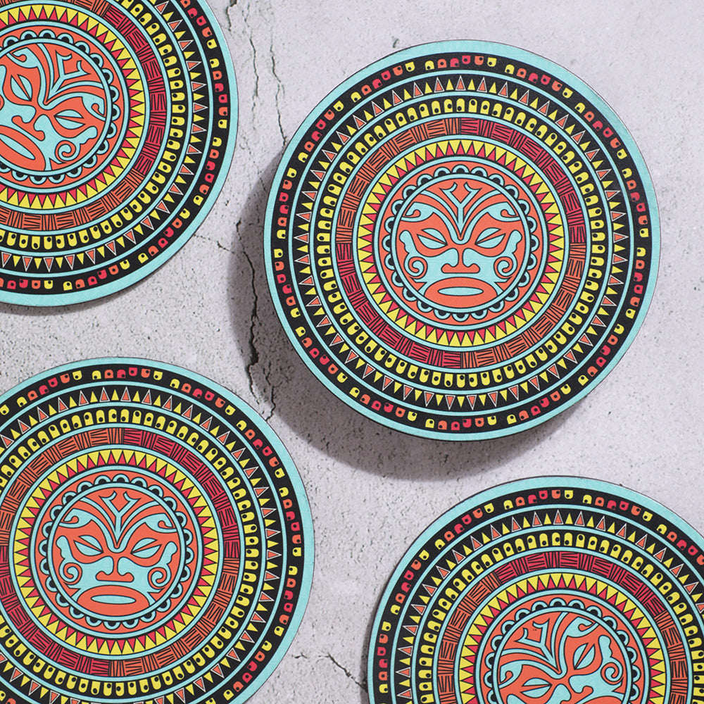 Big Coaster Set | Laminated base for Hot and Cold